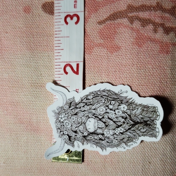 Office | F Highland Cow Sticker Western Farmhouse Decor Highland Cattle ...